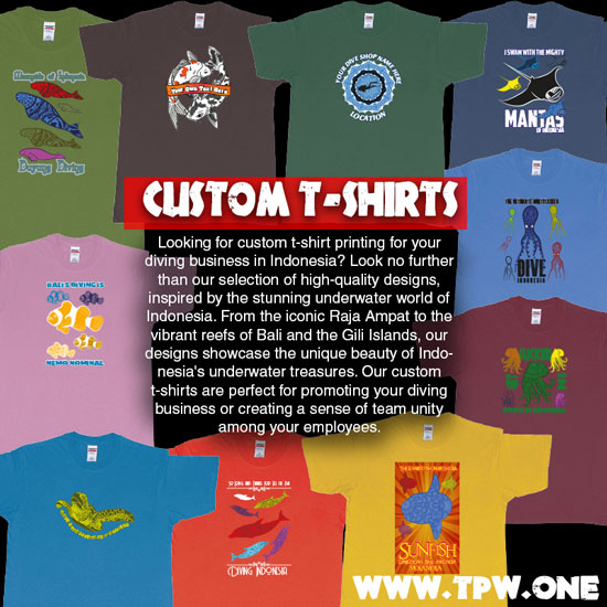 Custom Diving T-Shirts for Divers and Dive Businesses in Indonesia ...